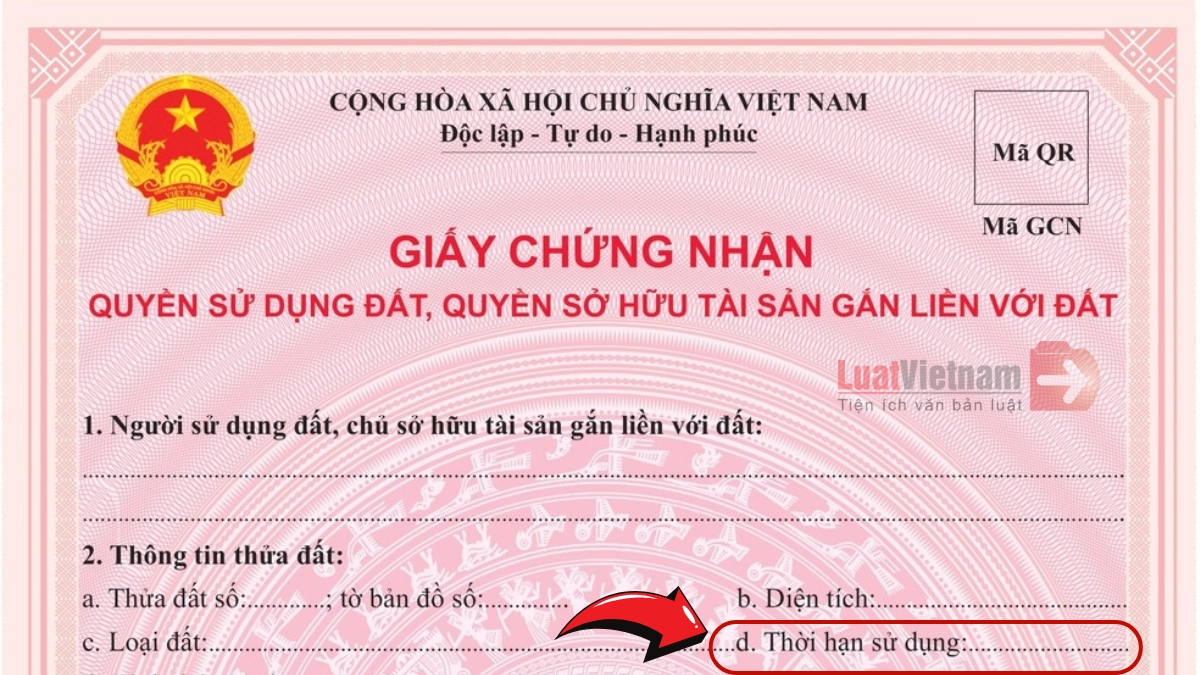 Hướng dẫn cách kiểm tra thời hạn sử dụng đất trên mẫu Sổ đỏ mới